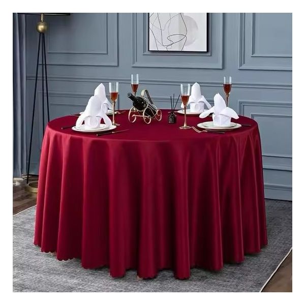 Quality 100% Polyester New Design Pure Color Table Cloth for sale