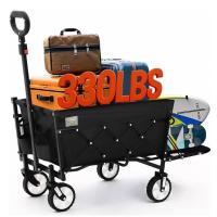 China Collapsible cart with wheels,with extended tail door factory
