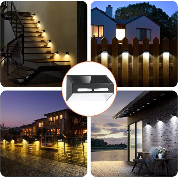 Quality IP65 Fence Mounted Solar Lights Mini High Brightest Led Solar Fence Lights for sale