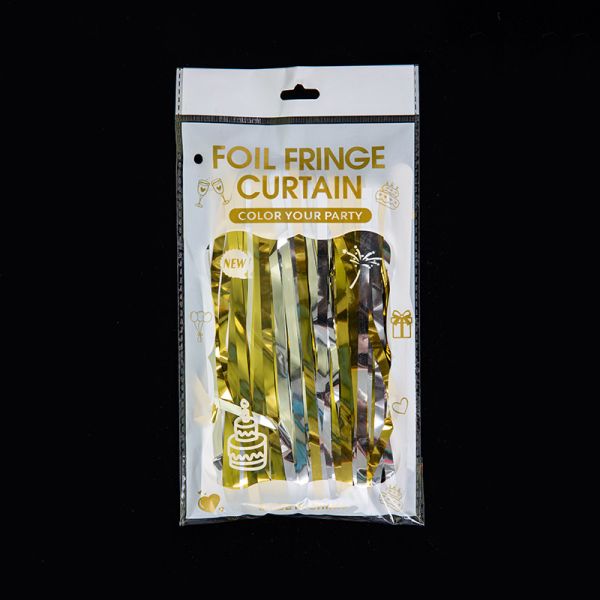 Quality Modern Tassel Gold Foil Curtain Backdrop Event Supplies For Party Decor Adding Surprise And Fun for sale
