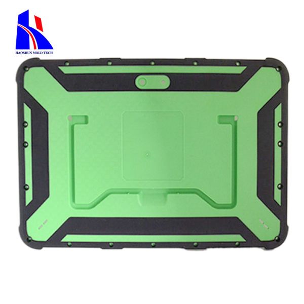 Quality PMMA Plastic Injection Overmolding Electronics Parts Laser Marking for sale