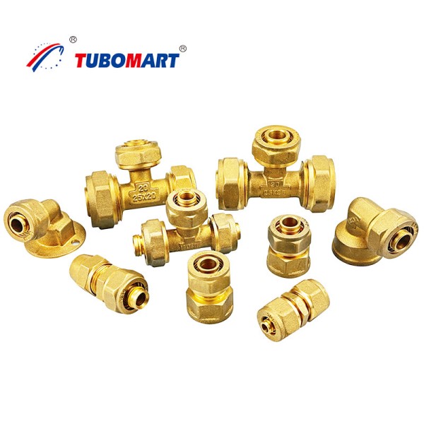 Quality Brass Compression Pex Fitting For Pex Multilayer Water Pipe ISO 14001 for sale