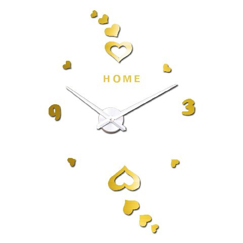 Quality Arabic Digital Heart Romantic Wall Art Clock Home Decor Large 3D Hanging Wall for sale