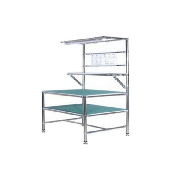 Quality Stainless Steel / Chrome Plated Adjustable Workbench Assemble With ESD Mat for sale