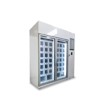 Quality Bread Cooling Locker Vending Machine With 22 Inch Screen And Card Reader for sale