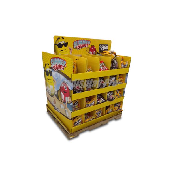 Quality Cardboard Pallet Chocolate Point Of Sale Display Two Way 100x800x1320 mm for sale