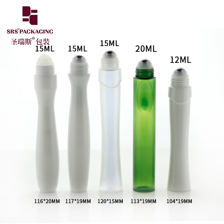 Quality PETG Unique Design Shape PCR Roll On Bottle Customize Color Eye Serum Liquid for sale