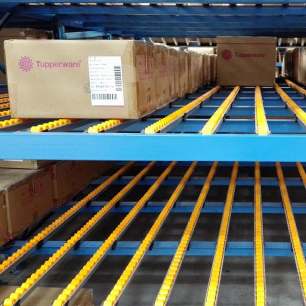 Quality Q235B Steel High Density Gravity Carton Flow Racking Adjustable Incline Powder for sale