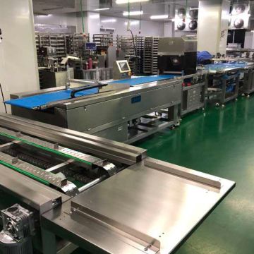 Quality Multiple lanes horizontal pan arranging machine for sale