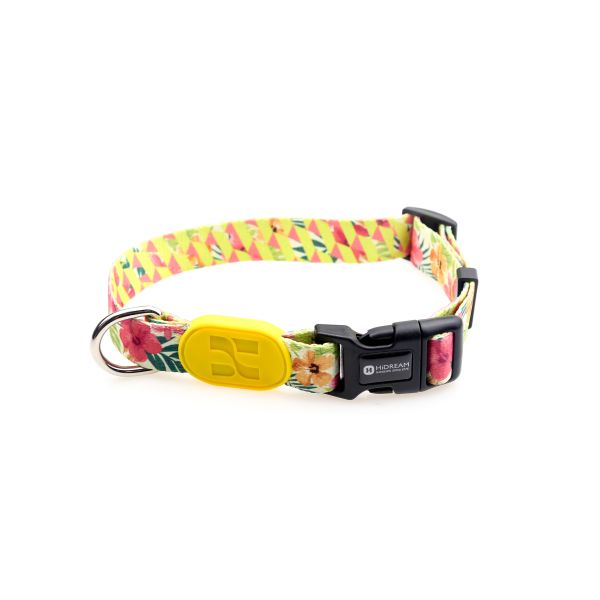 Quality 2.5cm 1 Inch Flower Polyester Dog Collars And Harnesses Soft Puppy Collar Outdoor for sale