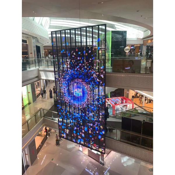 Quality Transparent P3 Ultra Thin Flexible Led Screen Curtain Display SMD for sale