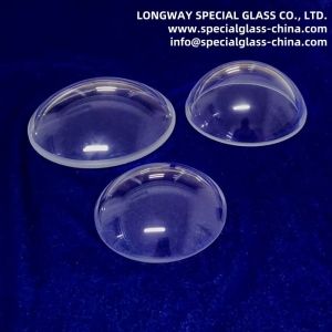 Quality Ar Coated Quartz Glass Optical Glass Dome Over 90% High Transmission for sale