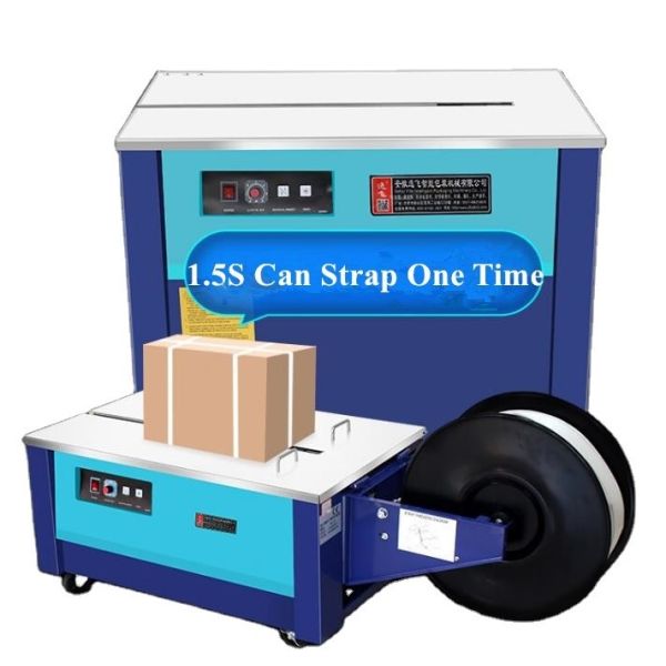 Quality Semi Auto PP Strapping Machine for Pallet YF90-1 Low Platform Desk Box Carton PP for sale