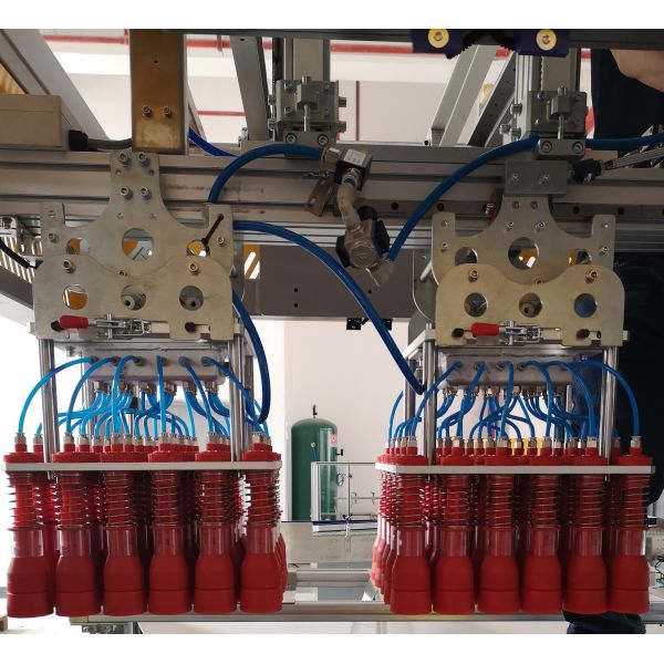 Quality Servo Control Automatic Case Packer Machine High Performance With Air Sac Gripper for sale