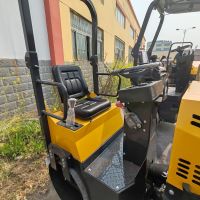 Quality New Ground Gravel Compactor Double Drum Vibratory 1ton Road Roller Hot Sale for sale