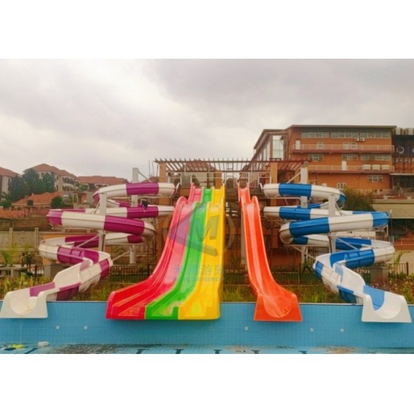 Quality Aqua Park Adult Pool With Water Slides 7-15m Height For Entertainment for sale