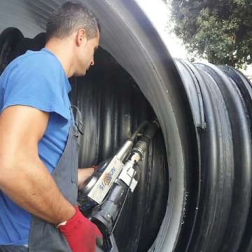 Quality ASTM F2435 Corrugated Pipe Production Line 3000mm CSA ISO Standard for sale