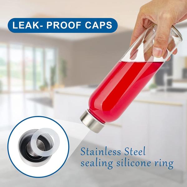 Quality 150ml 250ml 500ml 1000ml Glass Bottle Swing Top Wine Bottles Decal Glass for sale