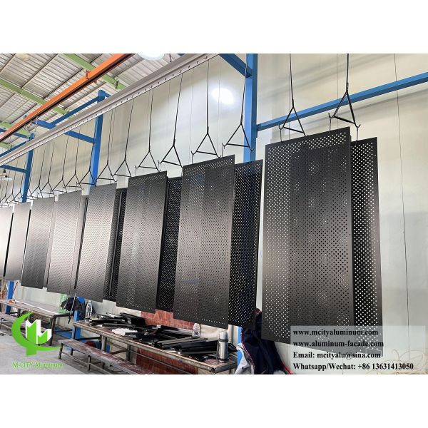 Quality Powder Coated Perforated Aluminum Facade Panel 1200x2400mm CNC Laser Cut for Decoration and Sun Shading for sale