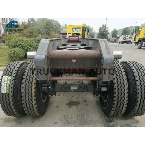 Quality 6 Axles Bauxite Semi Tipper Trailer , Tractor Trailer Dump Trailer 80 Tons for sale