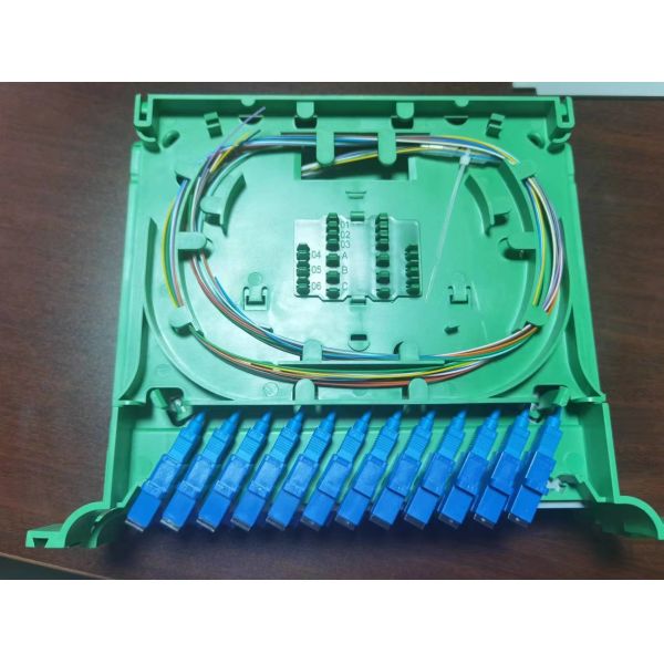 Quality 12 Core Small Splice Tray for FTTX ODB NAP FTTH Plastic Fiber Optic Splice Cable for sale