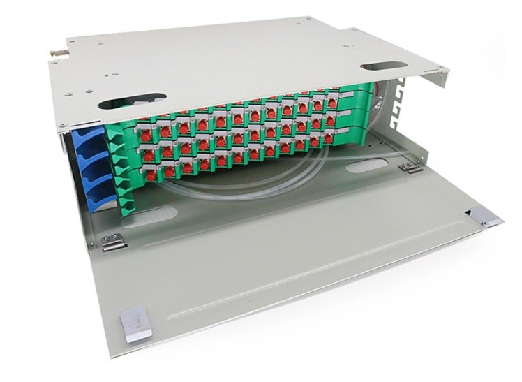 Quality 48 Core FC 1U 19 Rack Mount Enclosure ODF Distribution Frame for sale