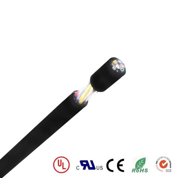 Quality Electronics Cable Flame Retardant Flexible Shield UL2464 3*16AWG OD7.6mm for sale