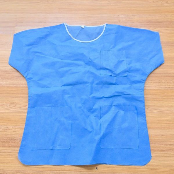 Quality S-XXXL Non Woven Hospital Surgical Scrubs Disposable Patient Gown With Pants for sale