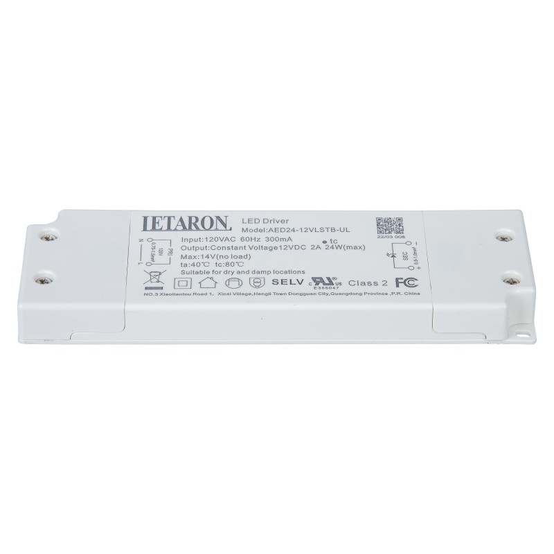 24W UL Certified Slim LED Driver side view