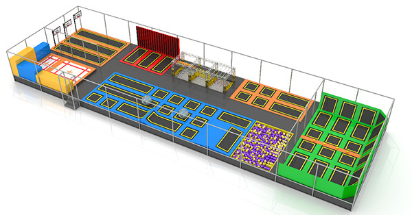 Quality Adults Trampoline Park Equipment Multifunction ASTM Standard for sale