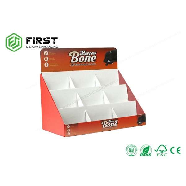 Quality Customized Retail Advertising Promotion POP Paper Cardboard Counter Top Display stand for sale