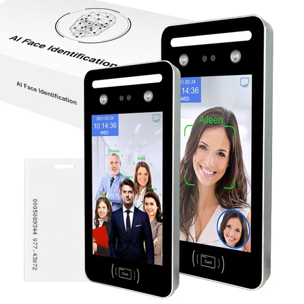 Quality AI Visible Light WDR Dynamic Face Recognition Access System 8 Inch Touch Screen for sale