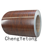 Quality Wood Grain PPGI Steel Plate , PE Coating GI Sheet Coil In Interior Decoration for sale