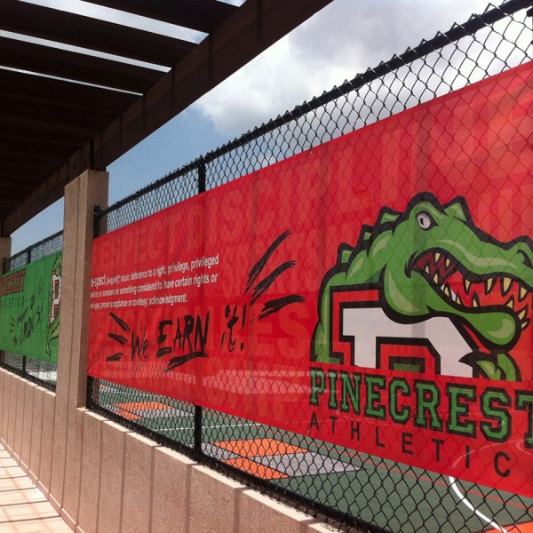 Quality Custom Digital Printed Polyester Flag Flex Mesh For Outdoor Advertising for sale
