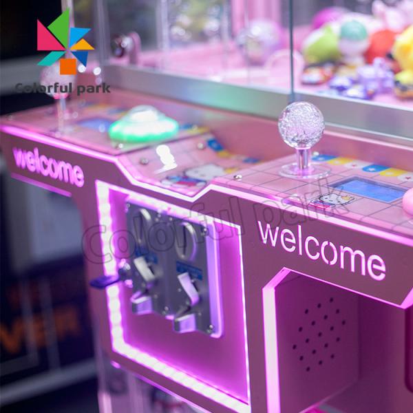 Quality Coin Operated Toy Claw Crane Machine Prize Arcade Game for four people for sale