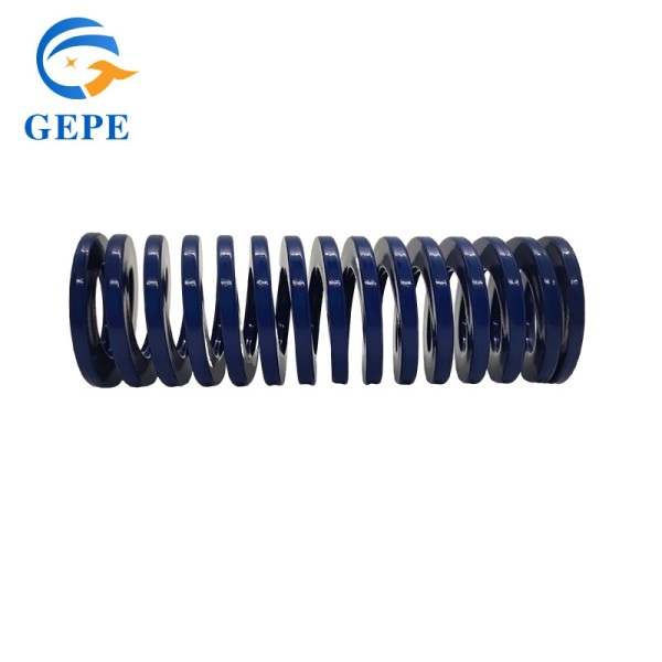 Quality Blue Die Springs 65mn Strong Compression Hardware Flat Wire Spring for sale