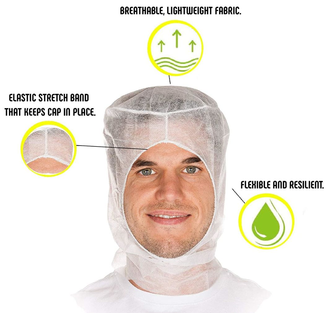 Factory Disposable Protective Polypropylene Non-Woven PP Ninja Astronaut Space Balaclava Cover Head Hood