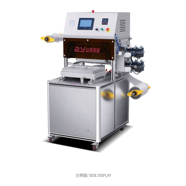 Quality 600Box/H Automatic MAP Machine Vacuum Tray Sealer Machine Pneumatic Packaging for sale
