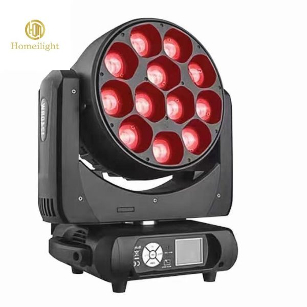 Quality 12*40W LED Zoom Wash Moving Head Light For Disco Night Club Stage Performance for sale