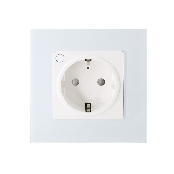 Quality OEM 16A Smart Wall Socket EU Smart Plug Socket 2.4GHz WiFi White for sale