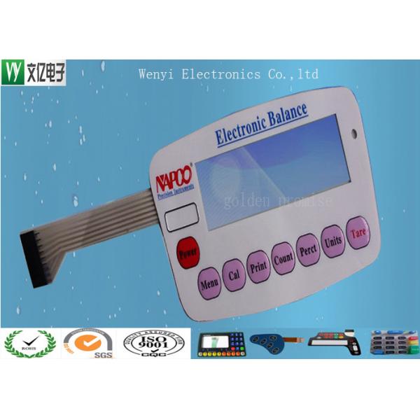 Quality Tactile Dome Embossing Membrane Switch Keypad High Gloss for Electronic Device for sale