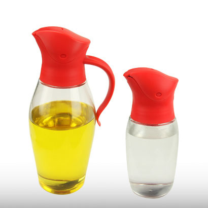 Quality Transparent Glass Seasoning Bottles Auto Flip Function Kitchen Spice Jar for sale