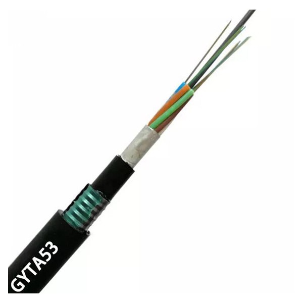Quality Outdoor Single Mode Fiber Optic Outdoor Cable G652d Double Sheath For Communication for sale