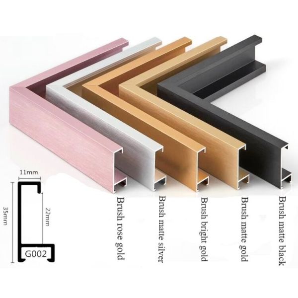 Quality Picture Aluminum Frames and Mirror Frame Custom Aluminum Alloy Frame Profile for sale