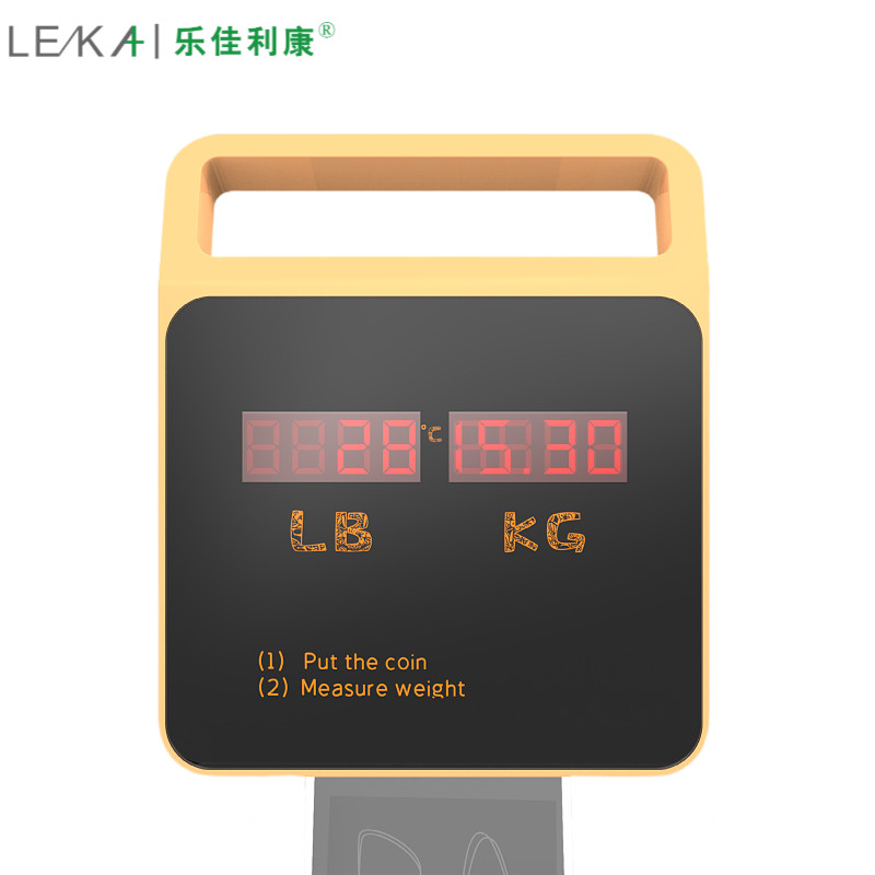 Quality User-Friendly 0.1kg Division Coin Operated Baggage Weighing Scale for Hotel for sale