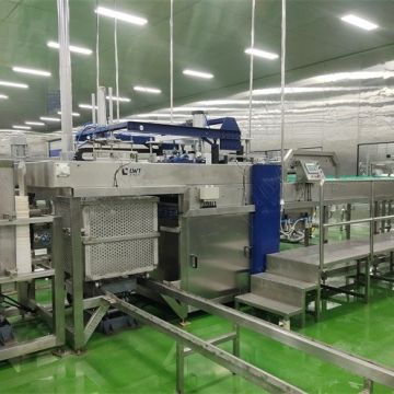 Quality Canned Meat Basket Loading And Unloading Machine Systems Basket Loader Unloader for sale