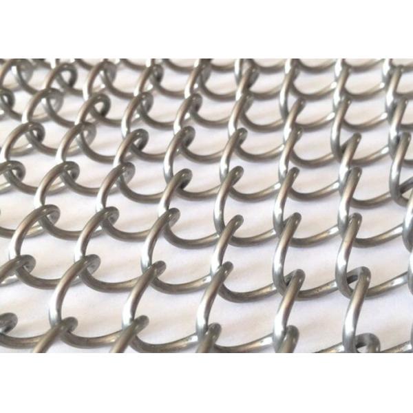 Quality SS316 Flexible Metal Coil Drapery H8m 6.5kg/M2 for sale