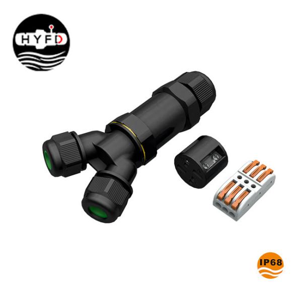 Quality PG Series Y Shape 3 Way IP68 outdoor electrical cable connectors for sale
