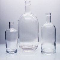 Quality 3L Large Alcohol Bottle Extra Flint Whiskey Rum Round Shape for sale