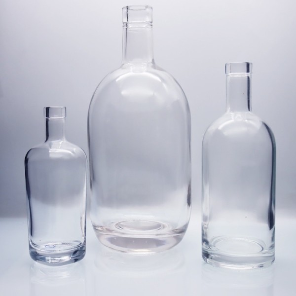 Quality 3L Large Alcohol Bottle Extra Flint Whiskey Rum Round Shape for sale